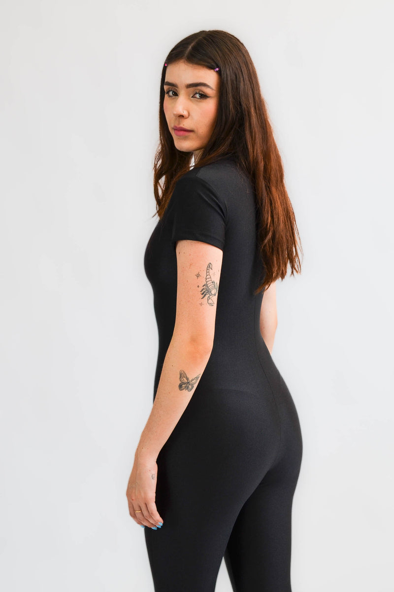 Enterizo largo licra negro – PINKBERRY Moda